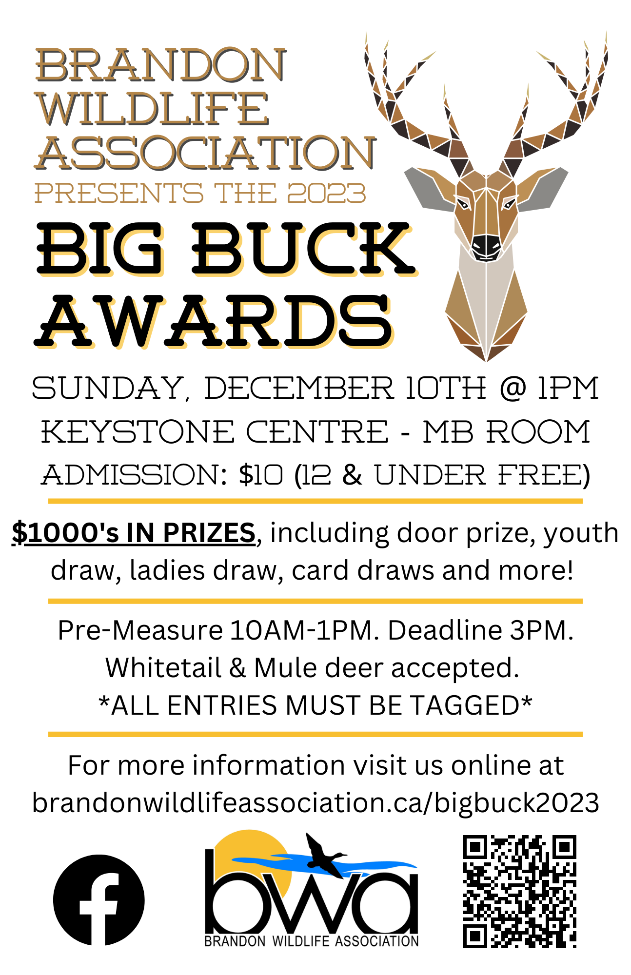 Big Buck Awards 2023 – Brandon Wildlife Association